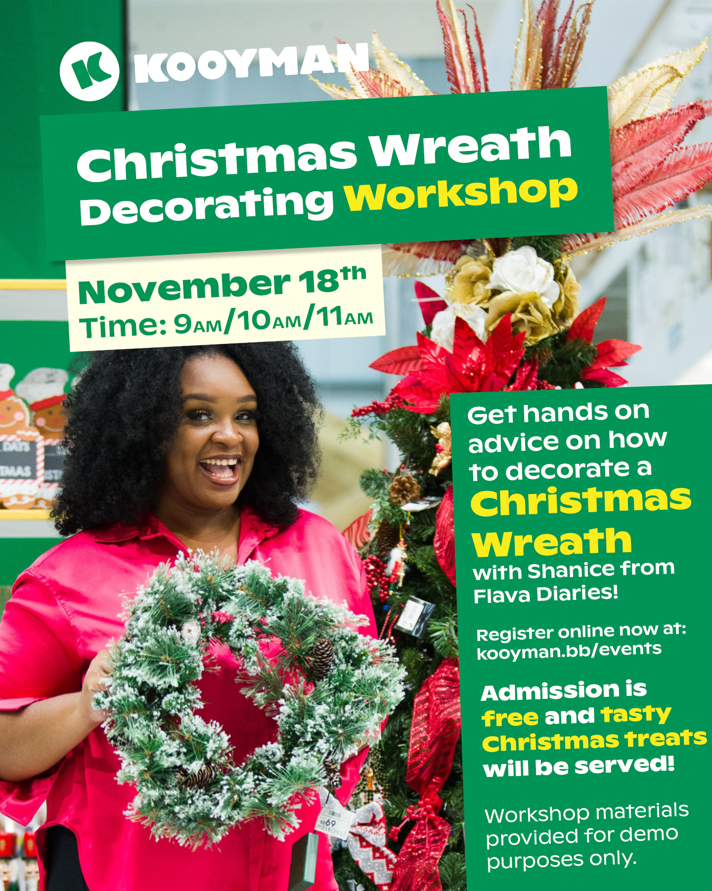 Kooyman - Christmas Wreath Decorating Workshop